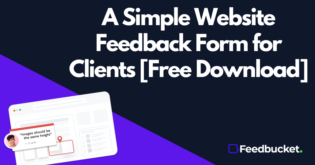A Simple Website Feedback Form for Clients [Free Download]